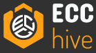 Hive Logos with Wordmark (Dark Grey bg) – ECC hive